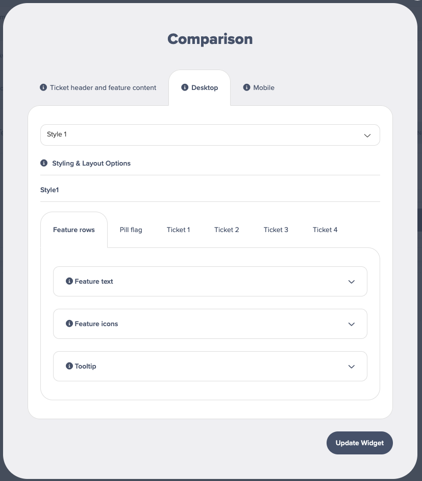 Using the Comparison Widget On Your Composer 2 Website – ASP Knowledge Base