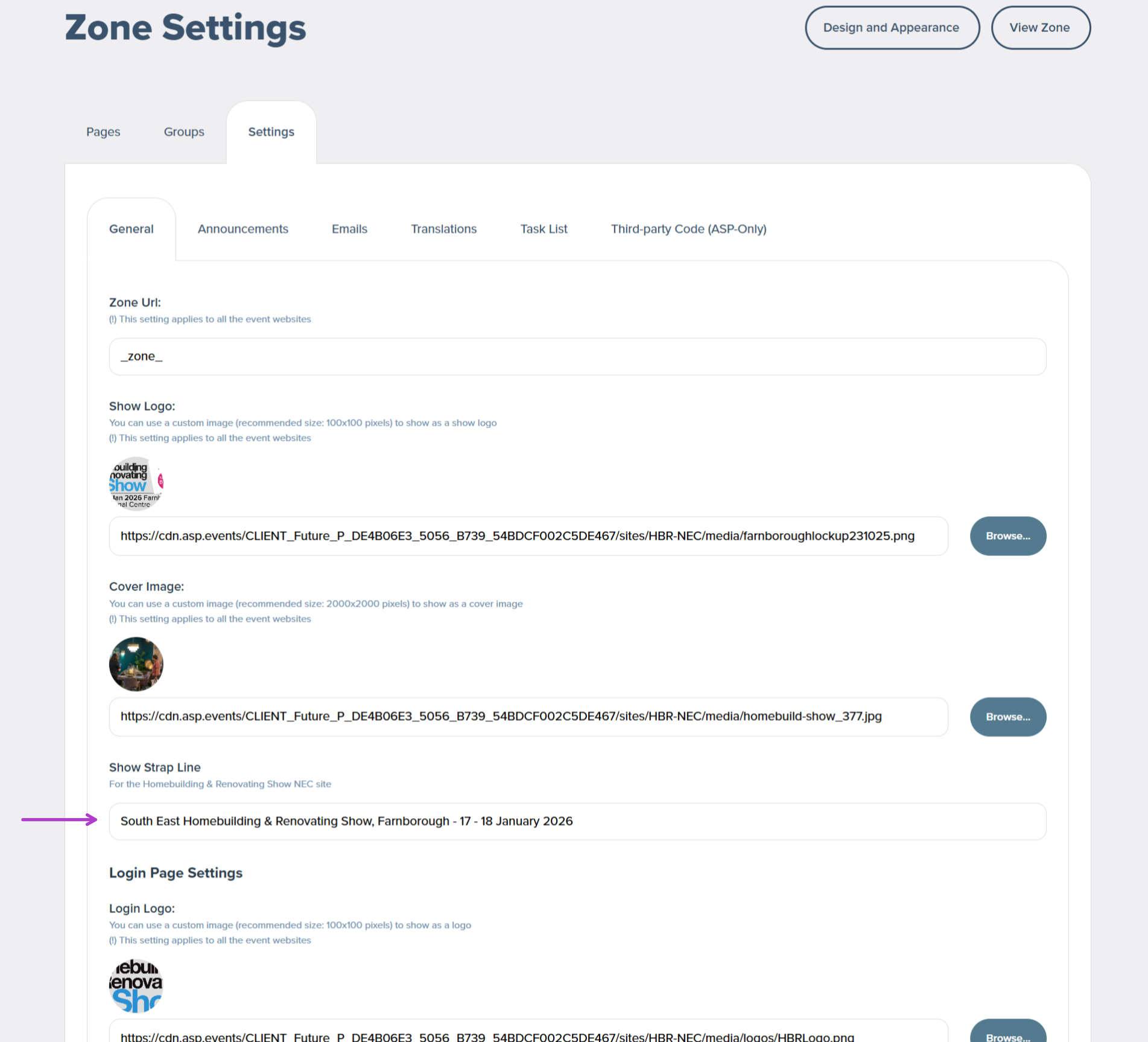How to Add a Strapline Within E-zone 2 – ASP Knowledge Base